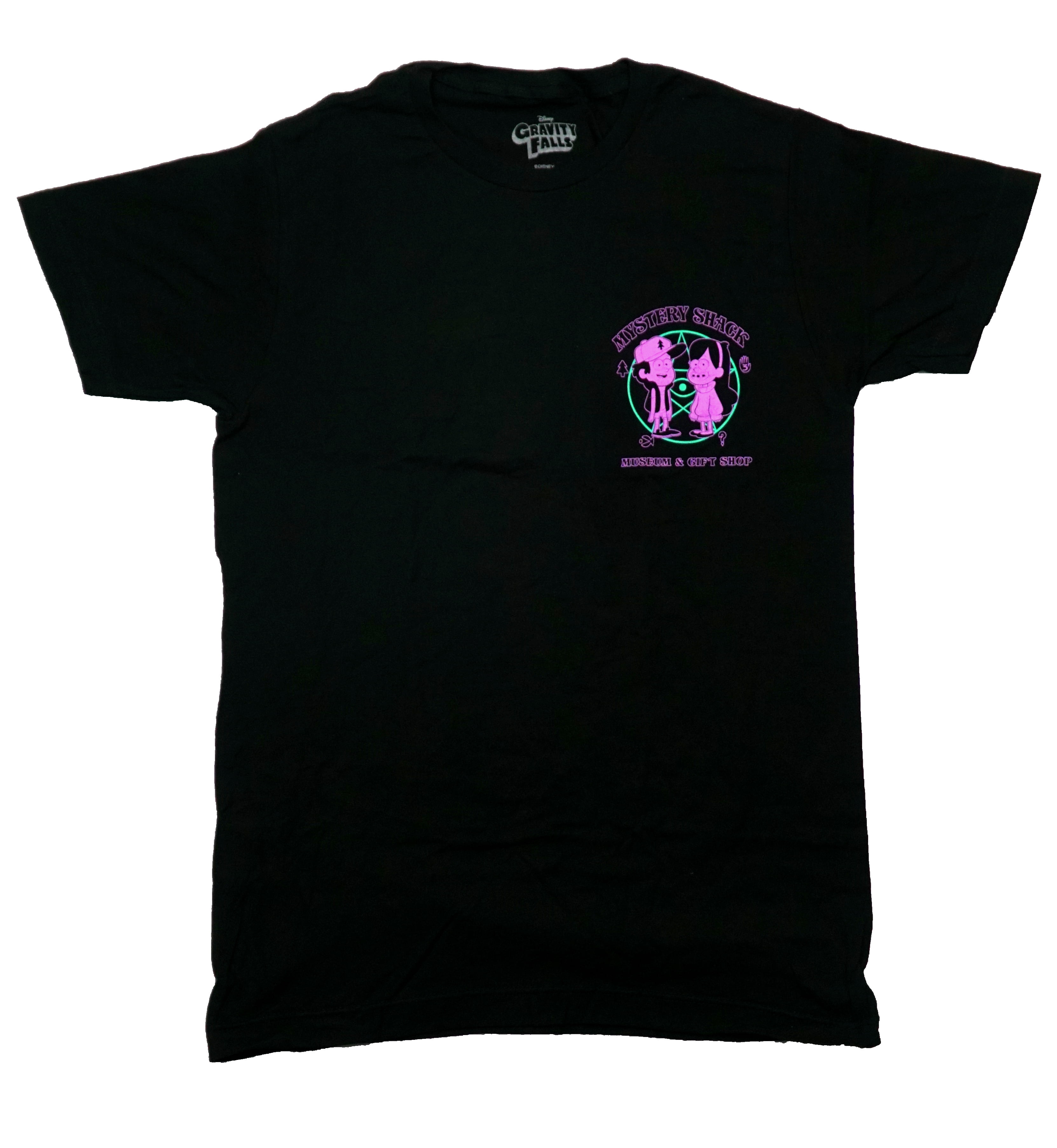 Gravity Falls Mens T-Shirt - Mystery Shack Mable Dipper Image (Small ...