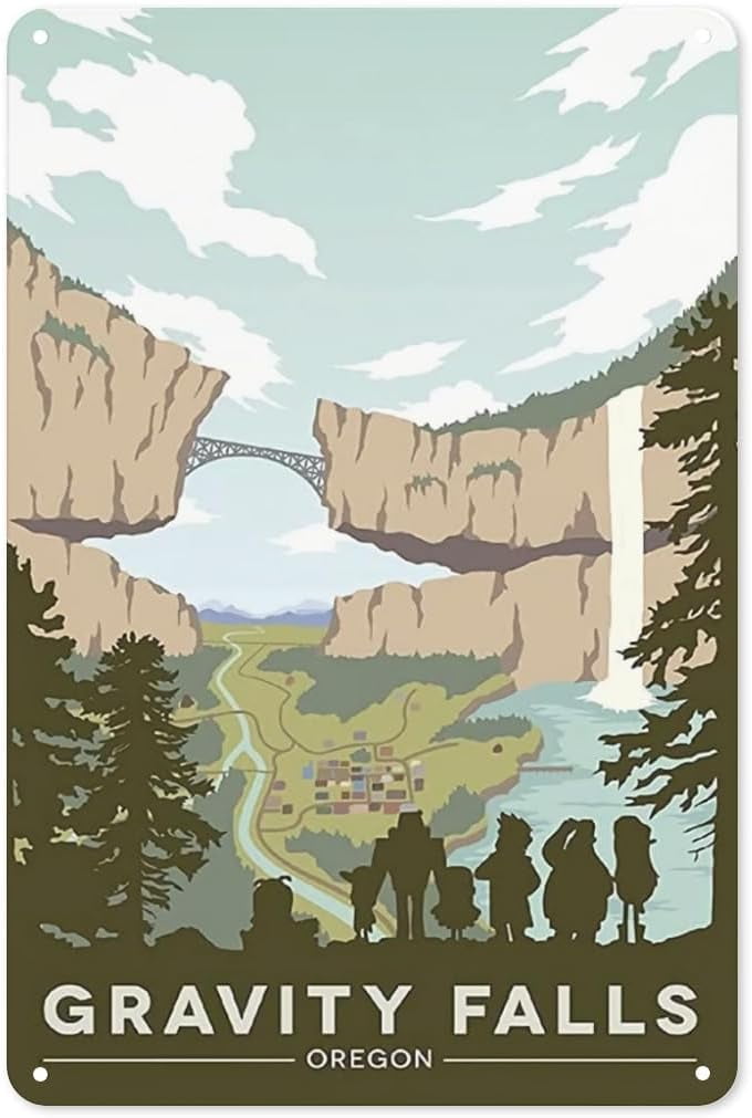 Gravity Falls Metal Signs Posters for Garage Man Cave Shop Bar Pub ...