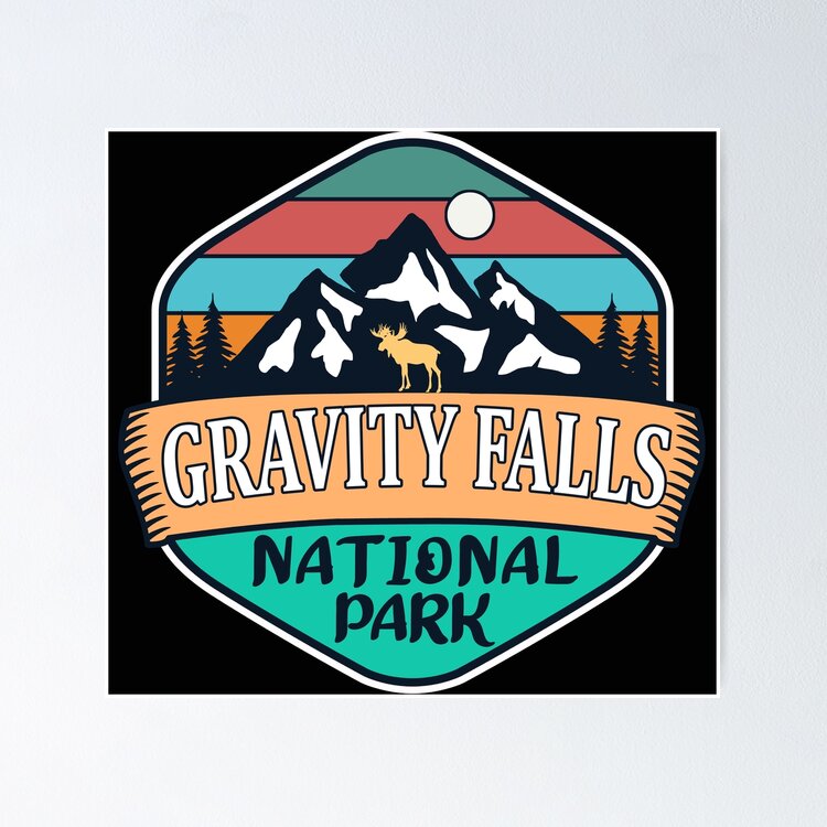 Gravity Falls National Park- Vintage UNFRAMED Poster, 12x18 - Walmart.com