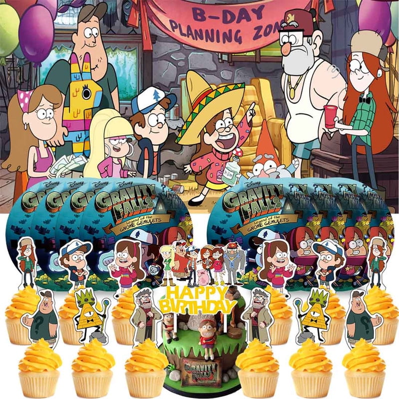 Gravity Falls Party Supplies Birthday Decorations Plates Banner Kids ...