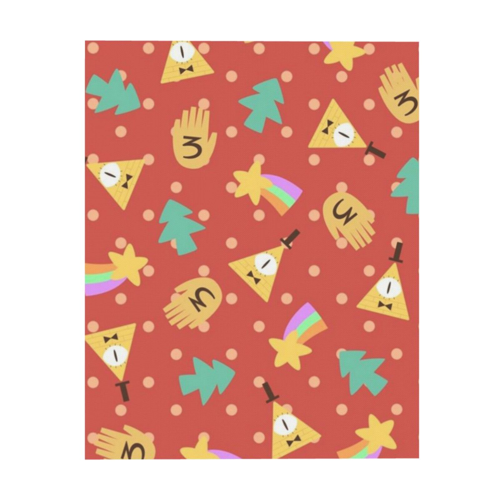 Gravity Falls Pattern Canvas Decorative Poster Gift Art Picture ...