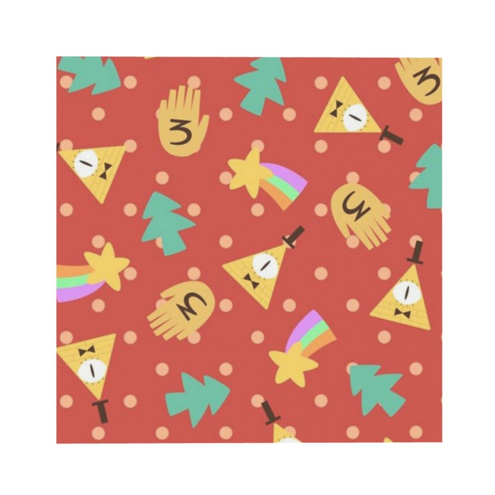 Gravity Falls Pattern Canvas Decorative Poster Square Unframe Wall ...