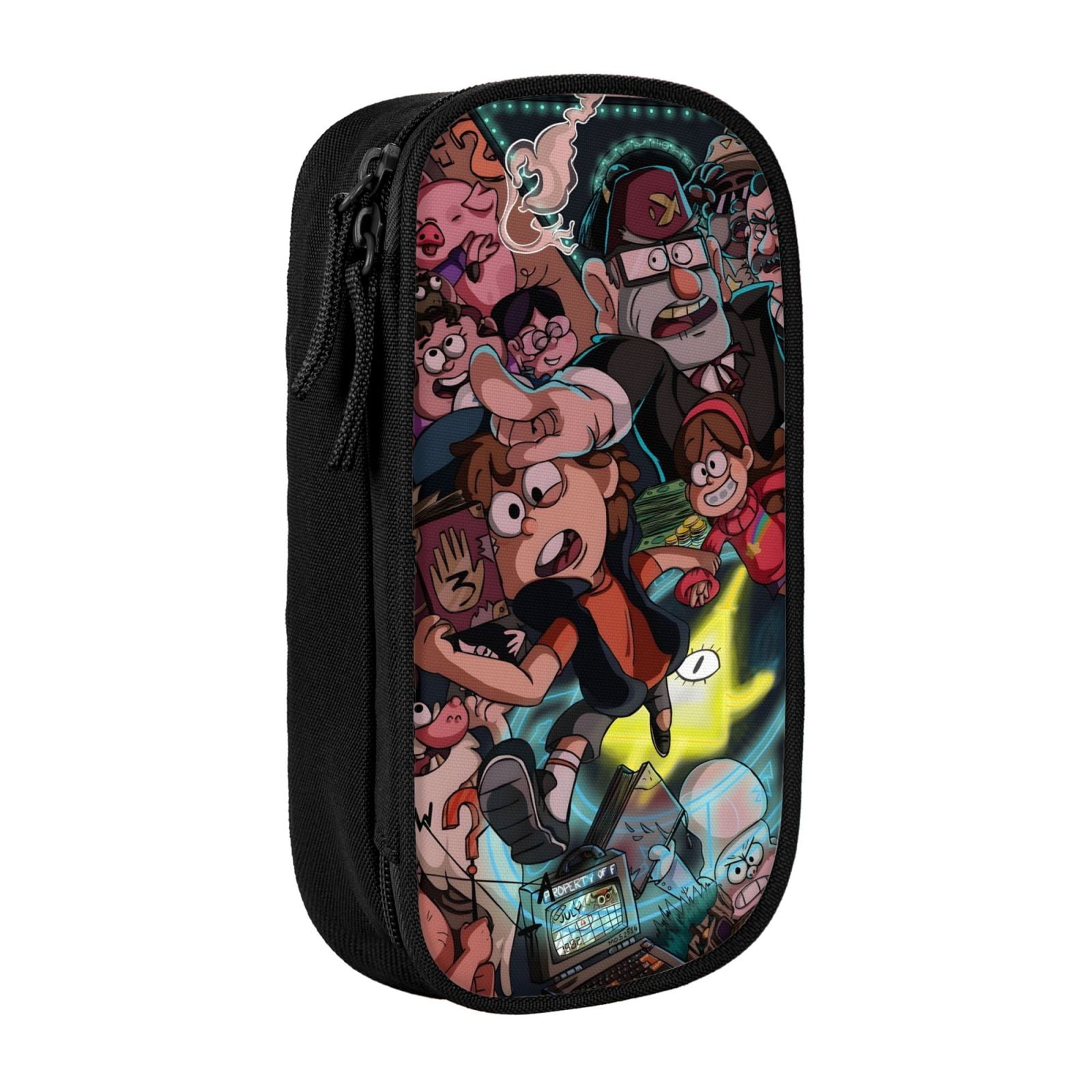 Gravity Falls Pen Case Casual Simple Black Storage Pouch Learning ...