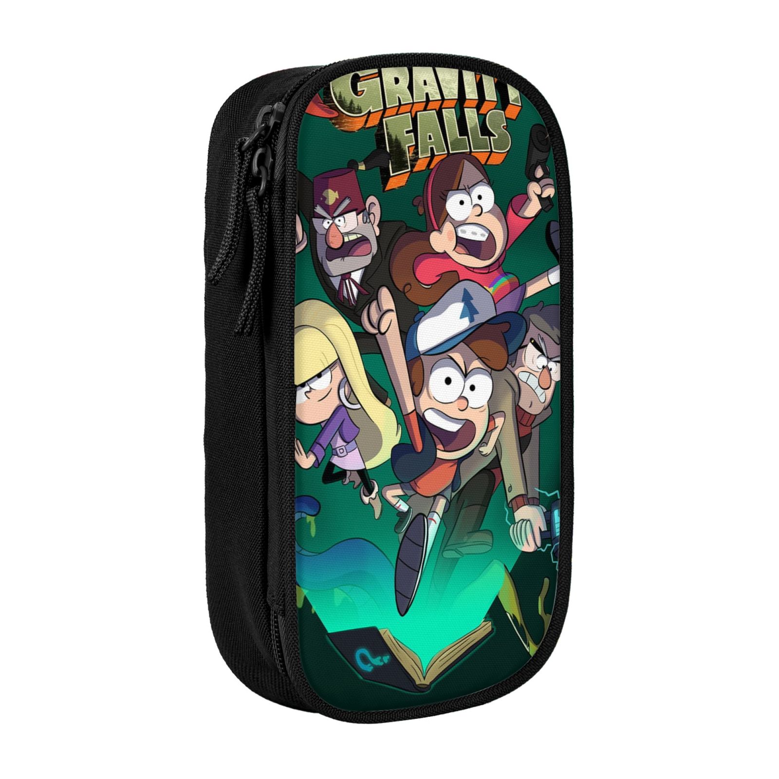 Gravity Falls Pencil Case with Zipper, Big Capacity Pen Pouch Large ...
