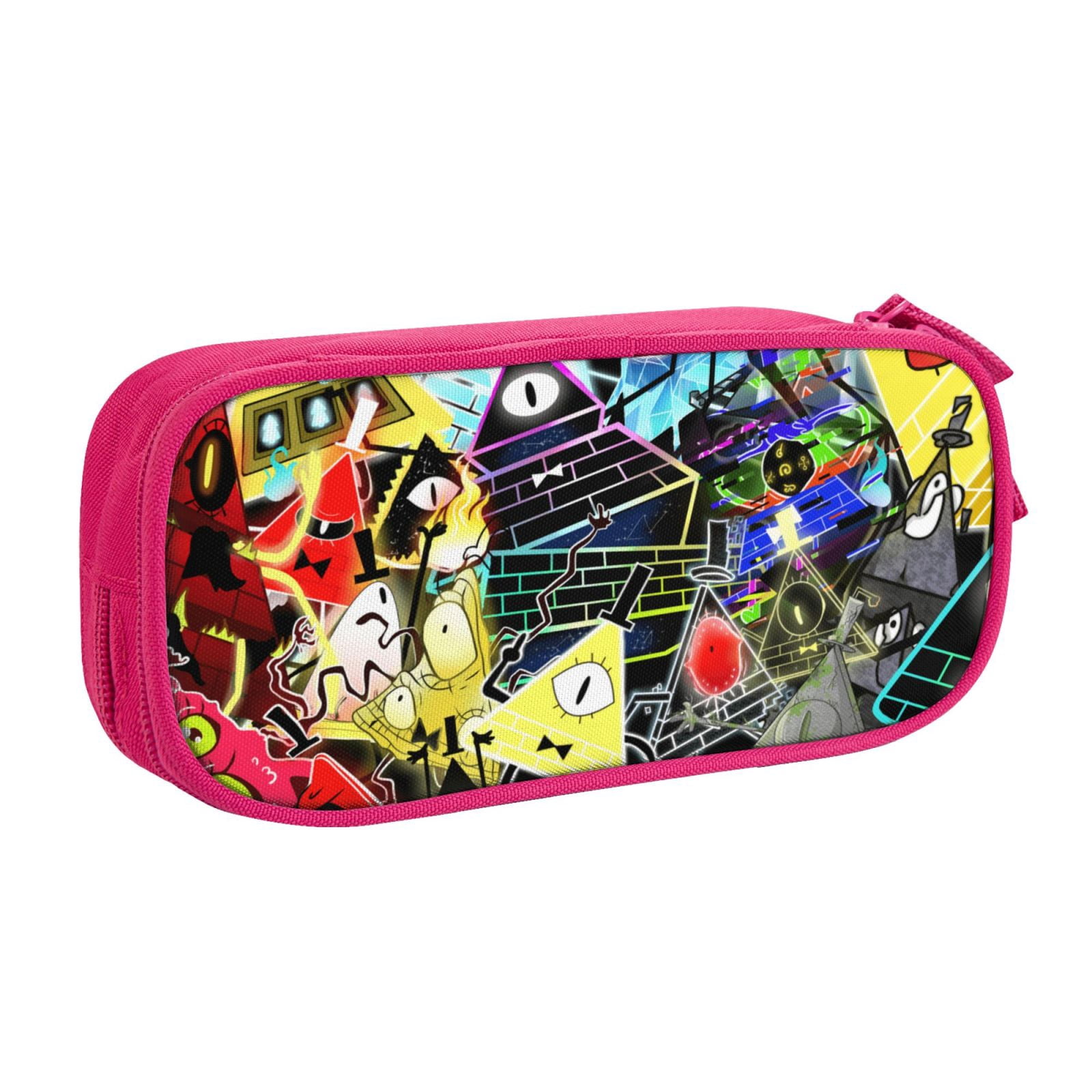 Gravity Falls Pencil Case with Zipper, Big Capacity Pen Pouch Large ...