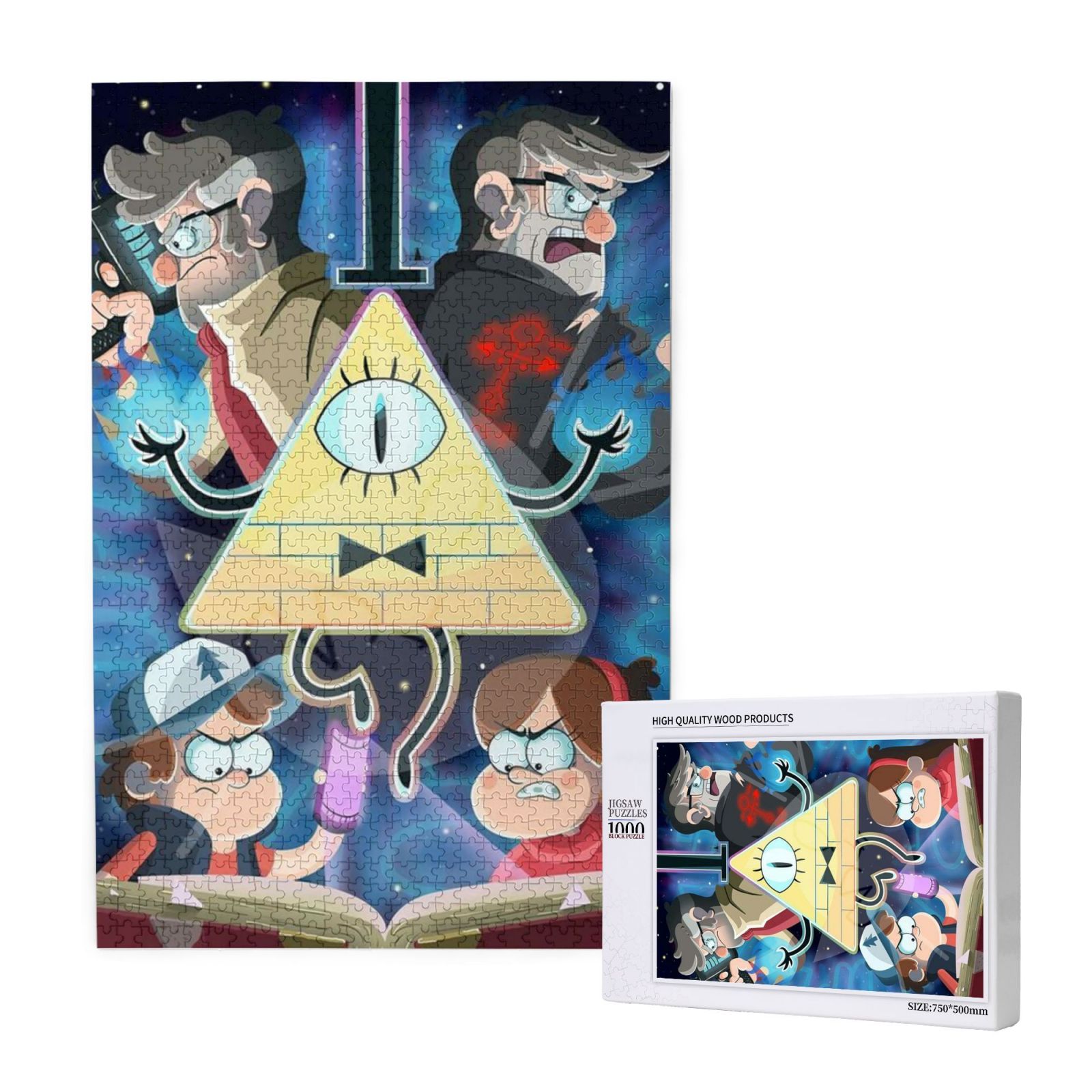 Gravity Falls Puzzle 1000 Pieces Wooden Jigsaw Puzzle For Adult Teens ...