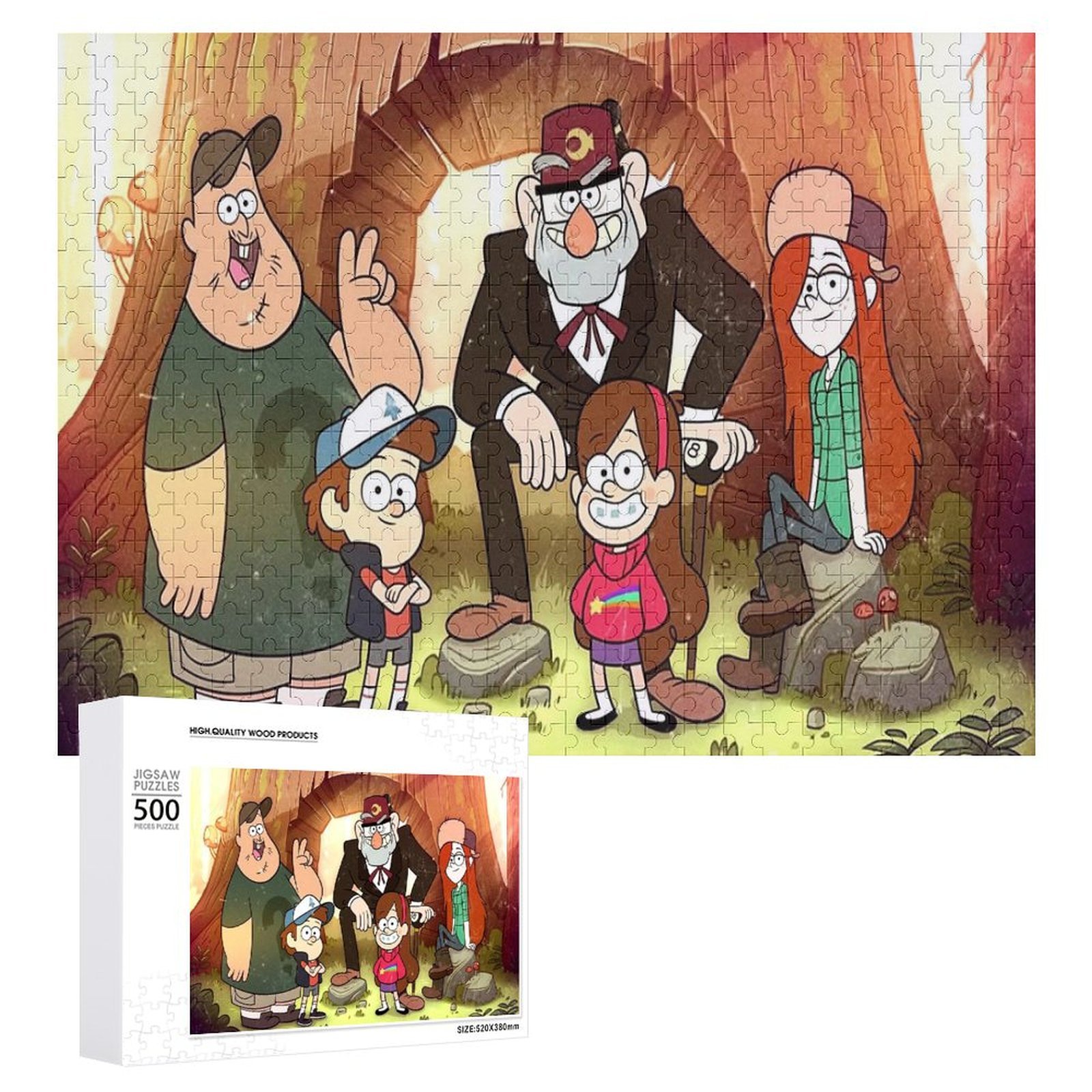 Gravity Falls Puzzle - 500 PCS Jigsaw Puzzle - Walmart.com