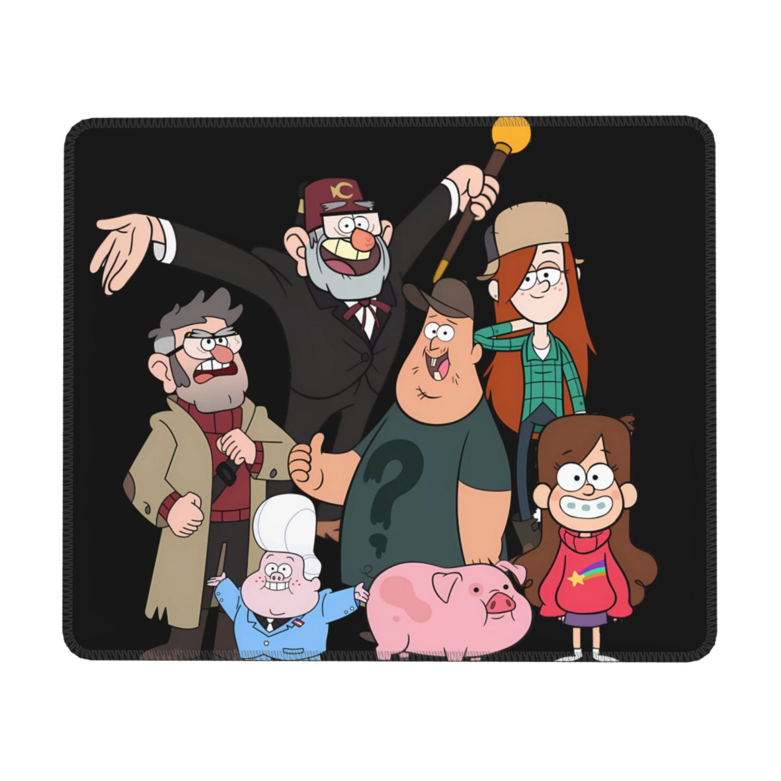Gravity Falls Mouse Pad Square Mouse Pad for Desk Soft Computer Mouse Mat Anti-Slip Rubber ...