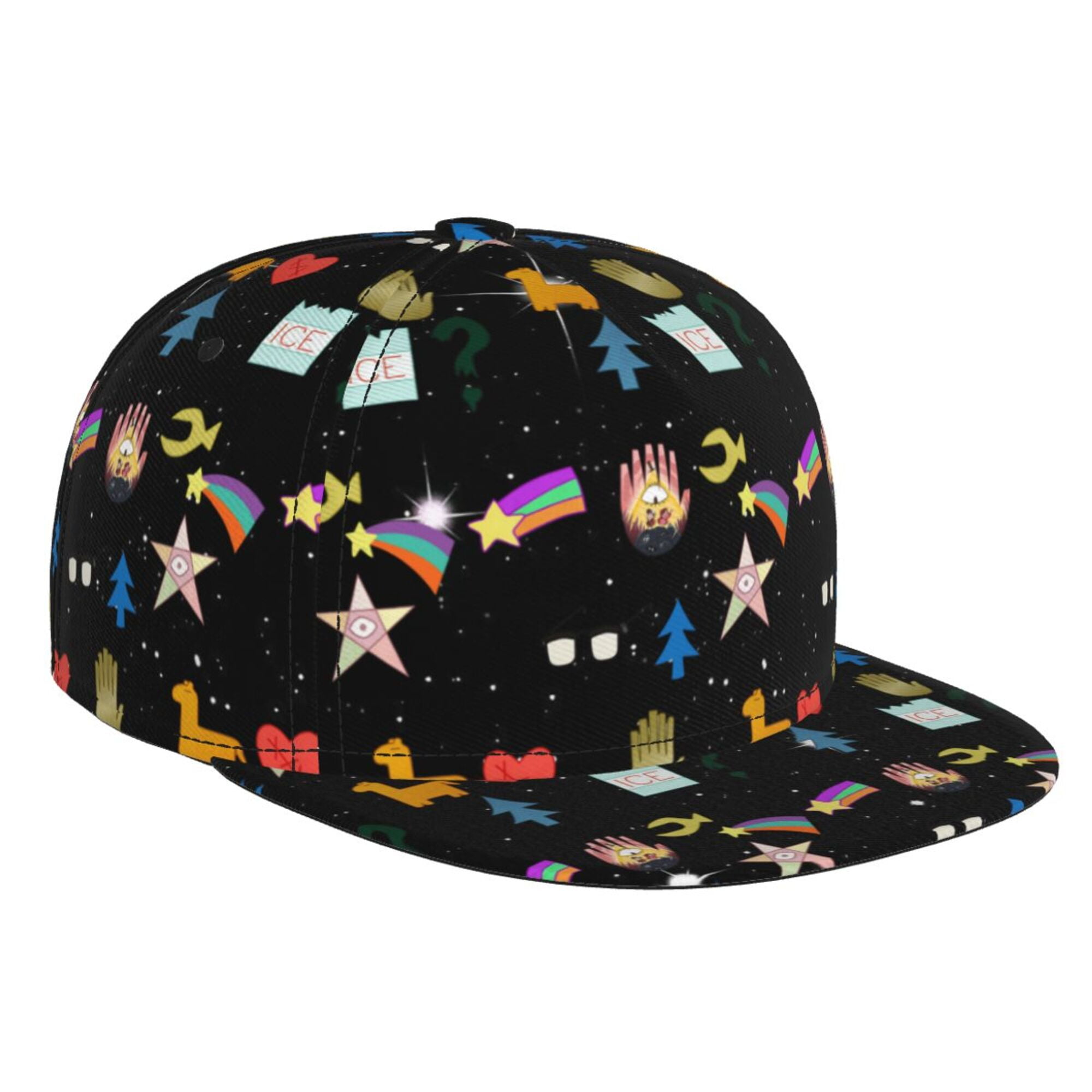 Gravity Falls Symbols Brim Bill Baseball Cap Adjustable Snapback Hat ...