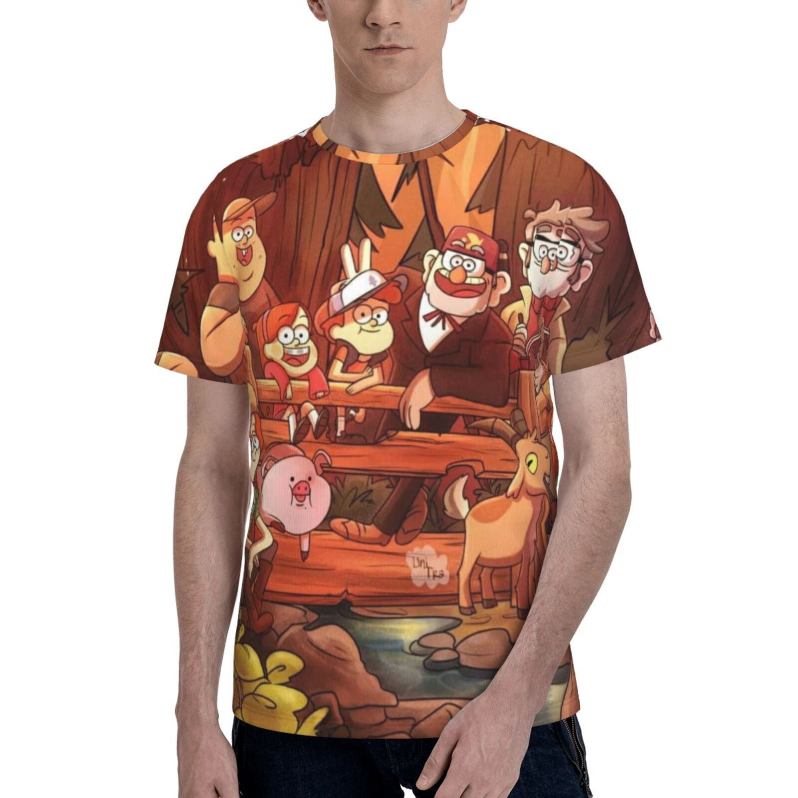 Gravity Falls T-Shirts 3d Printed Short Sleeve Tee Shirt For Men ...