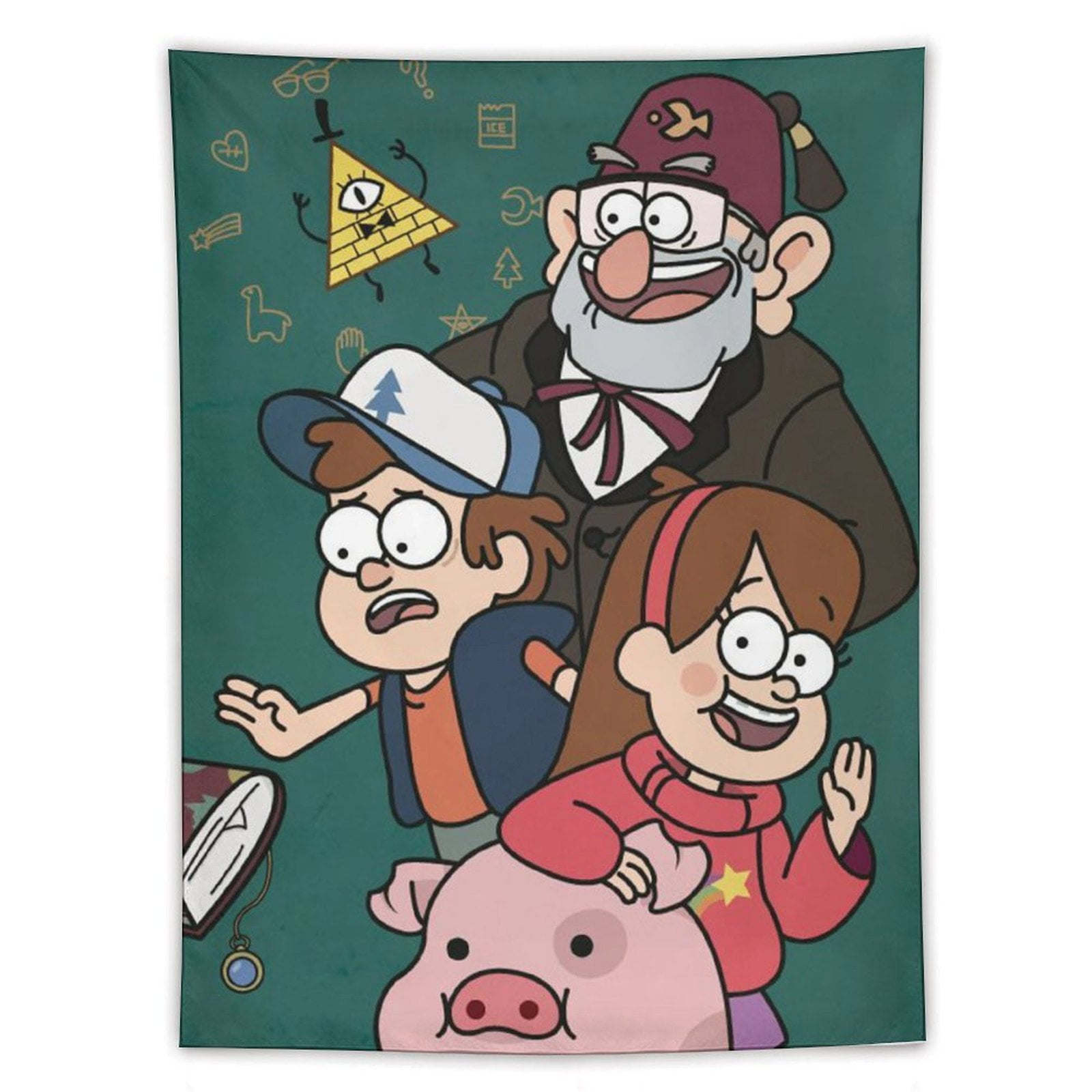 Gravity Falls Tapestry Wall Hanging Blanket Soft Tablecloth Wall Hanging Tapestries Home Decor ...