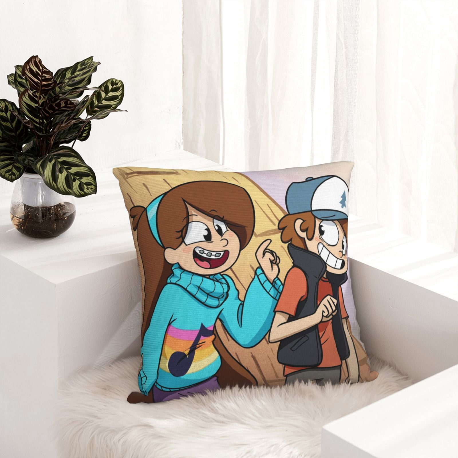 Gravity Falls Throw Pillow Band Covers Decorative Pillowcase Square ...