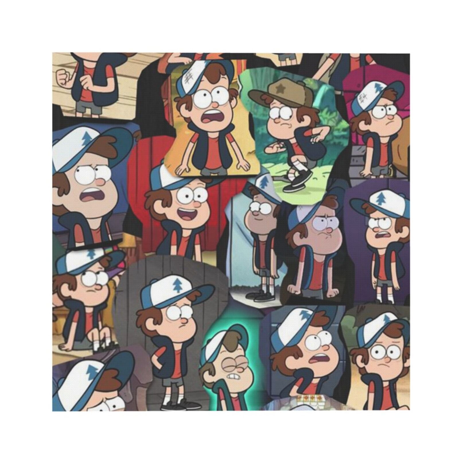 Gravity Falls Twins Dipper Canvas Decorative Poster Square Unframe Wall ...
