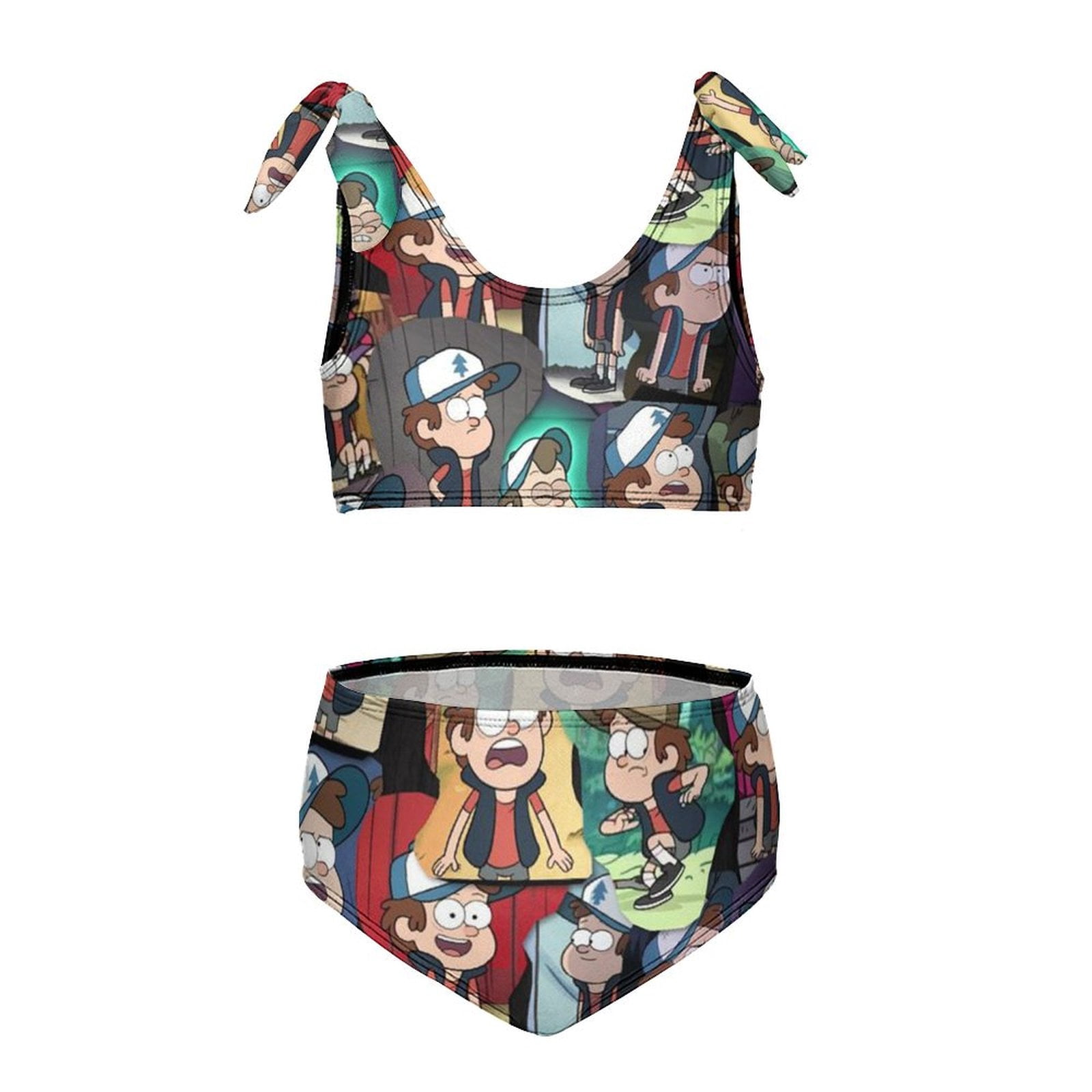 Gravity Falls Twins Dipper Girls Swimsuits Set 2pcs Summer Holiday ...
