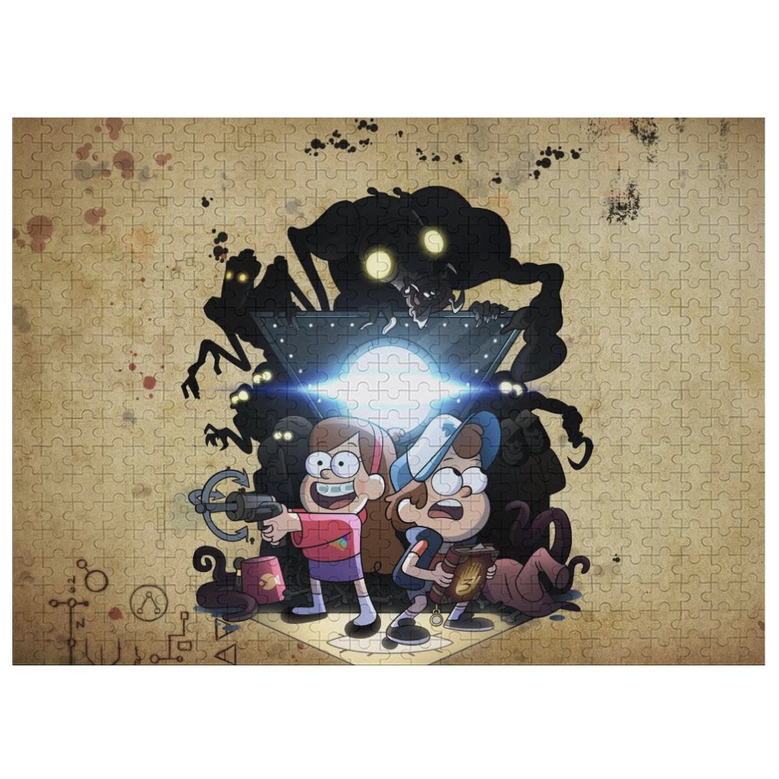 Gravity Falls Twins Jigsaw Puzzles Interlocking Puzzles Home Decor ...
