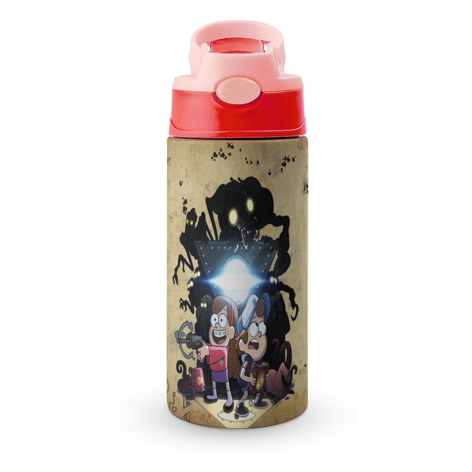 Gravity Falls Twins Kid's Insulated Water Bottle With Straw Vacuum ...