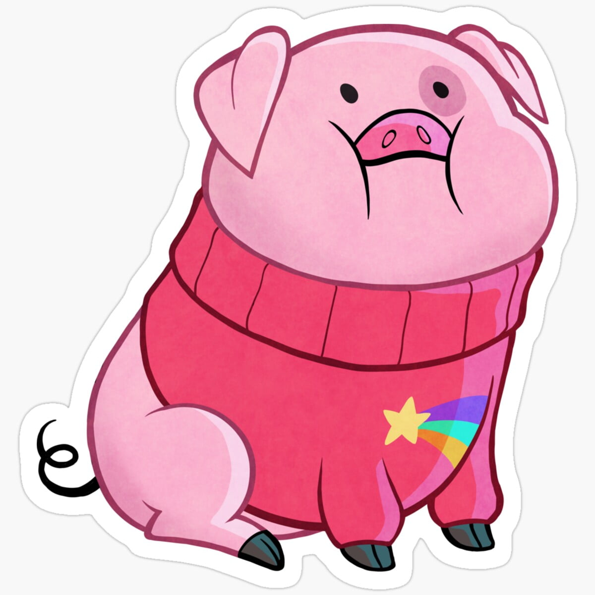 Gravity Falls - Waddles Sticker. Gift For You - Decorate Laptops, Water ...