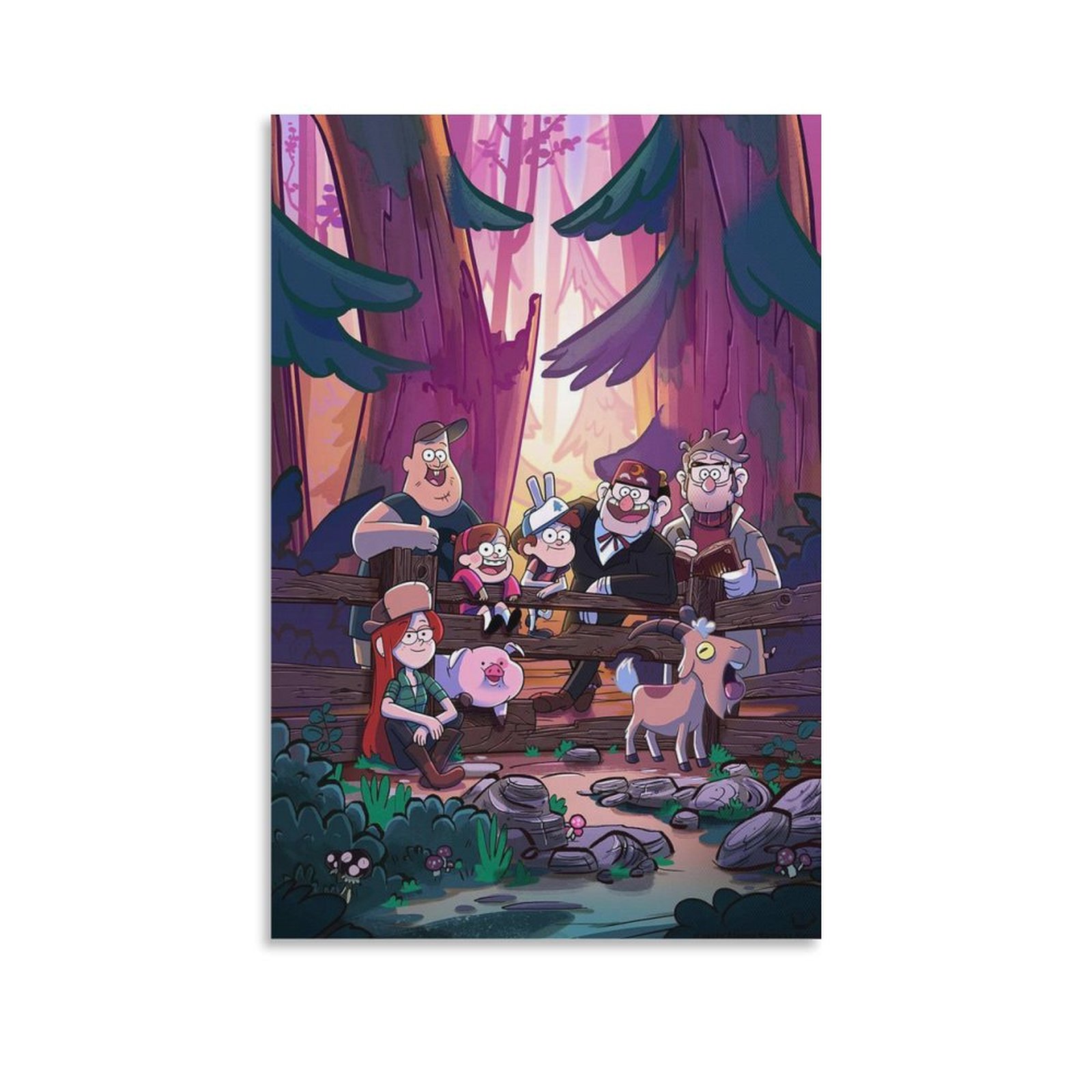 Gravity Falls Wall Hanging Painting Wall Art Canvas Paintings Posters ...