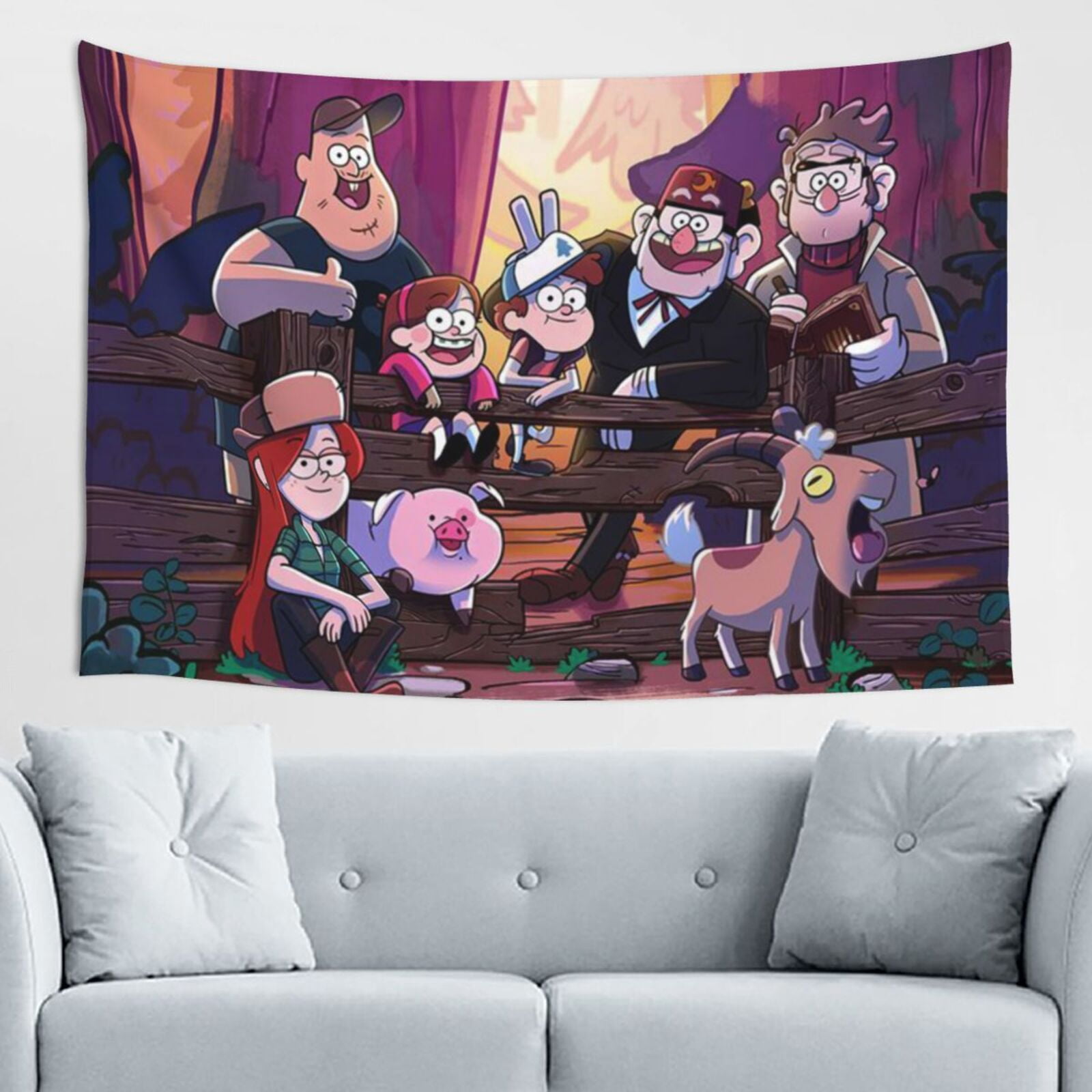 Gravity Falls Wall Hanging Tapestry 60x40 Inch Wall Blanket Multi ...