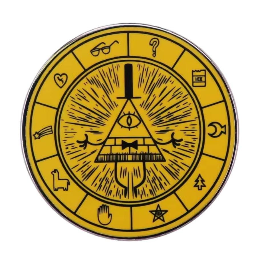 Gravity Falls Wheel Enamel Metal Pin - Walmart.com