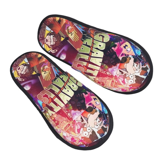 Gravity Falls Winter Home Slippers Warm House Shoes Cozy Plush Cotton ...