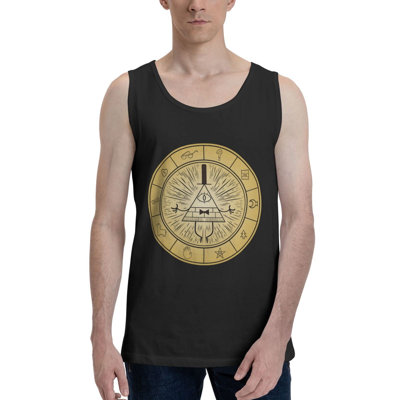 Gravity Falls Workout Tank Tops Gym Muscle Tee Bodybuilding Fitness ...