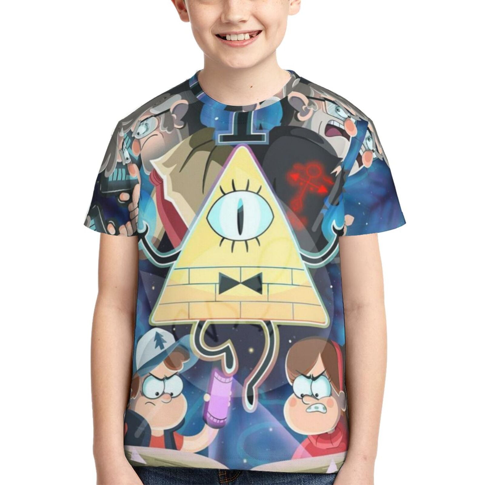 Gravity Falls Youth T-Shirts Graphic Shirts Blouse For Teen Boys Girls Casual Short Sleeve Tee ...