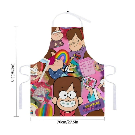 Gravity Falls apron with pockets and waterproof design, adjustable for ...