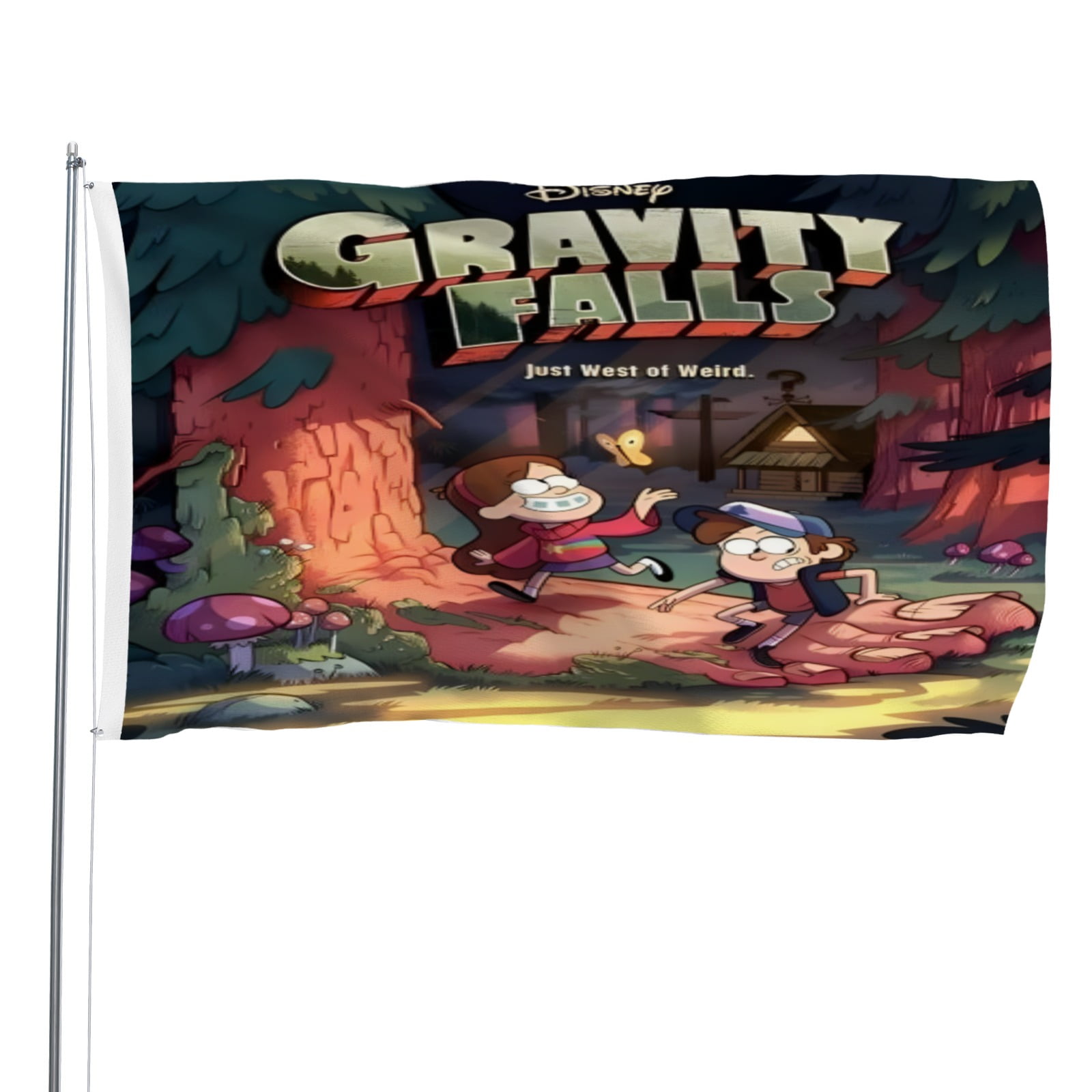 Gravity Falls flag perfect for outdoor decoration, can be hung indoors ...