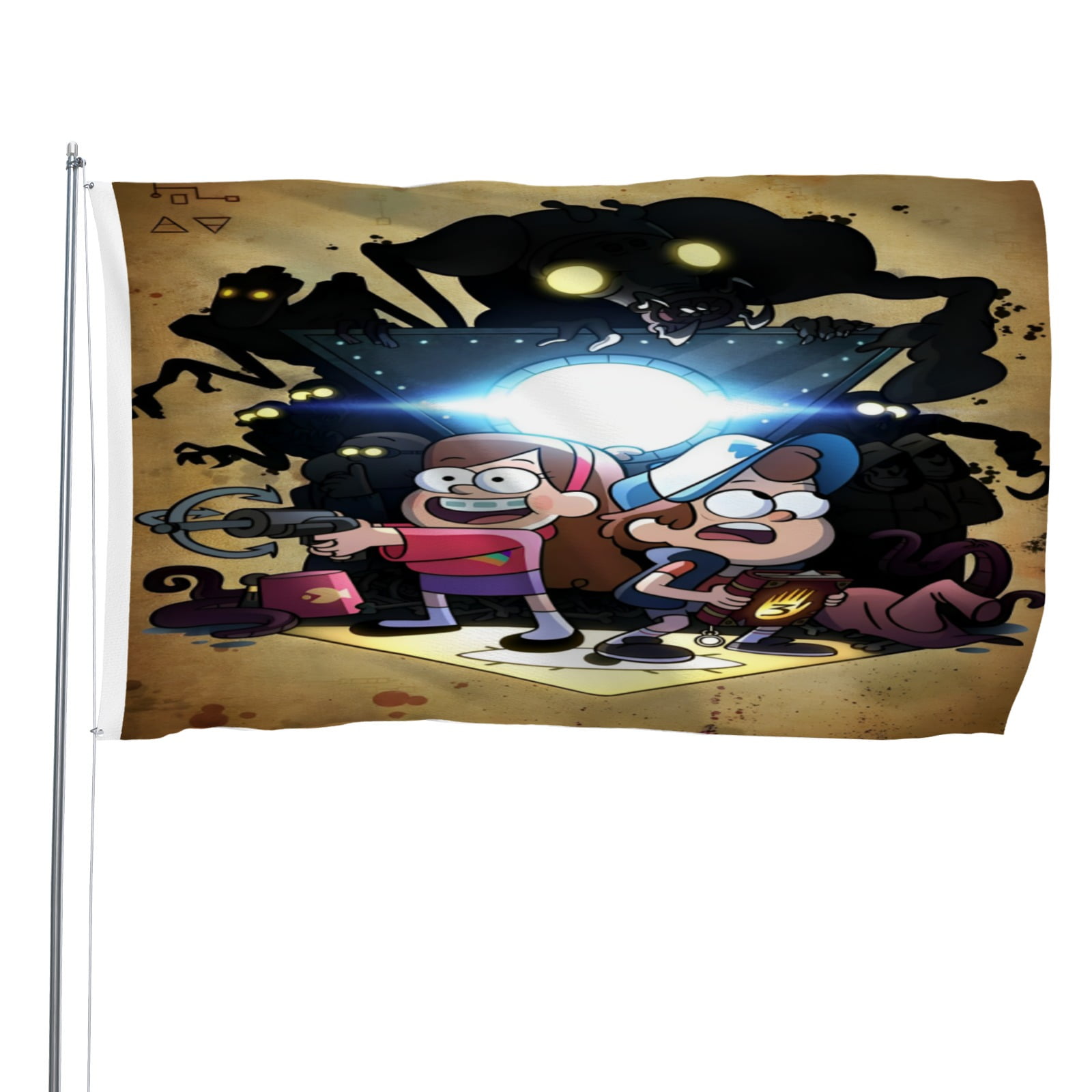 Gravity Falls flag perfect for outdoor decoration, can be hung indoors ...