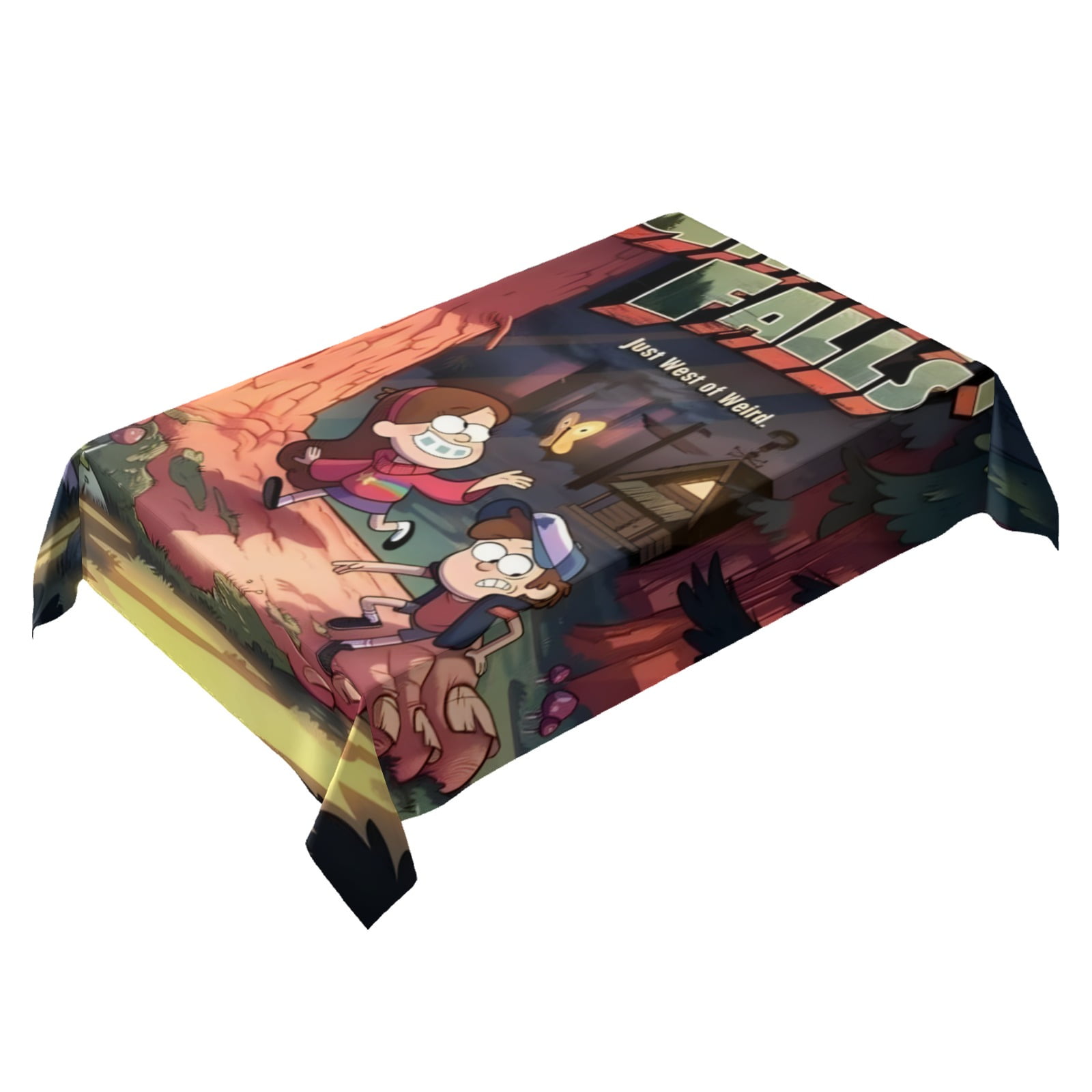 Gravity Falls square tablecloth has an iconic print, fits most tables ...
