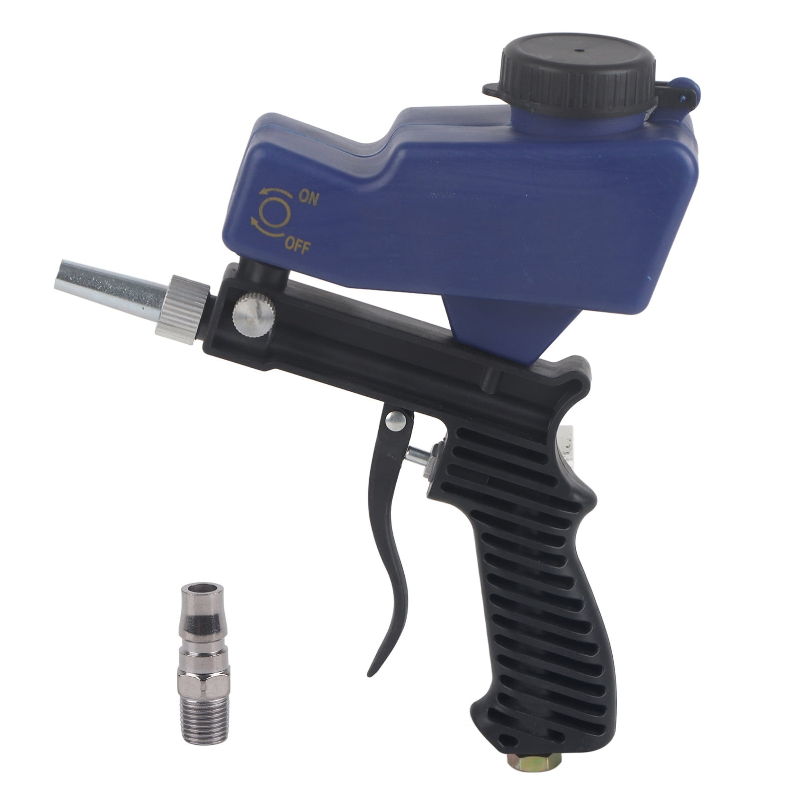 Gravity Feed Sandblasting Gun Air Sand Blaster Spray Handheld Tool 70 ...