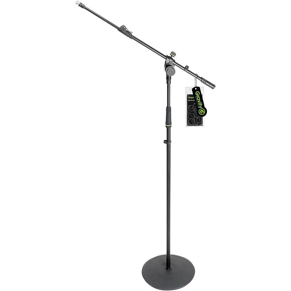Gravity GMS2322B Microphone Stand with Round Base and 2-Point ...
