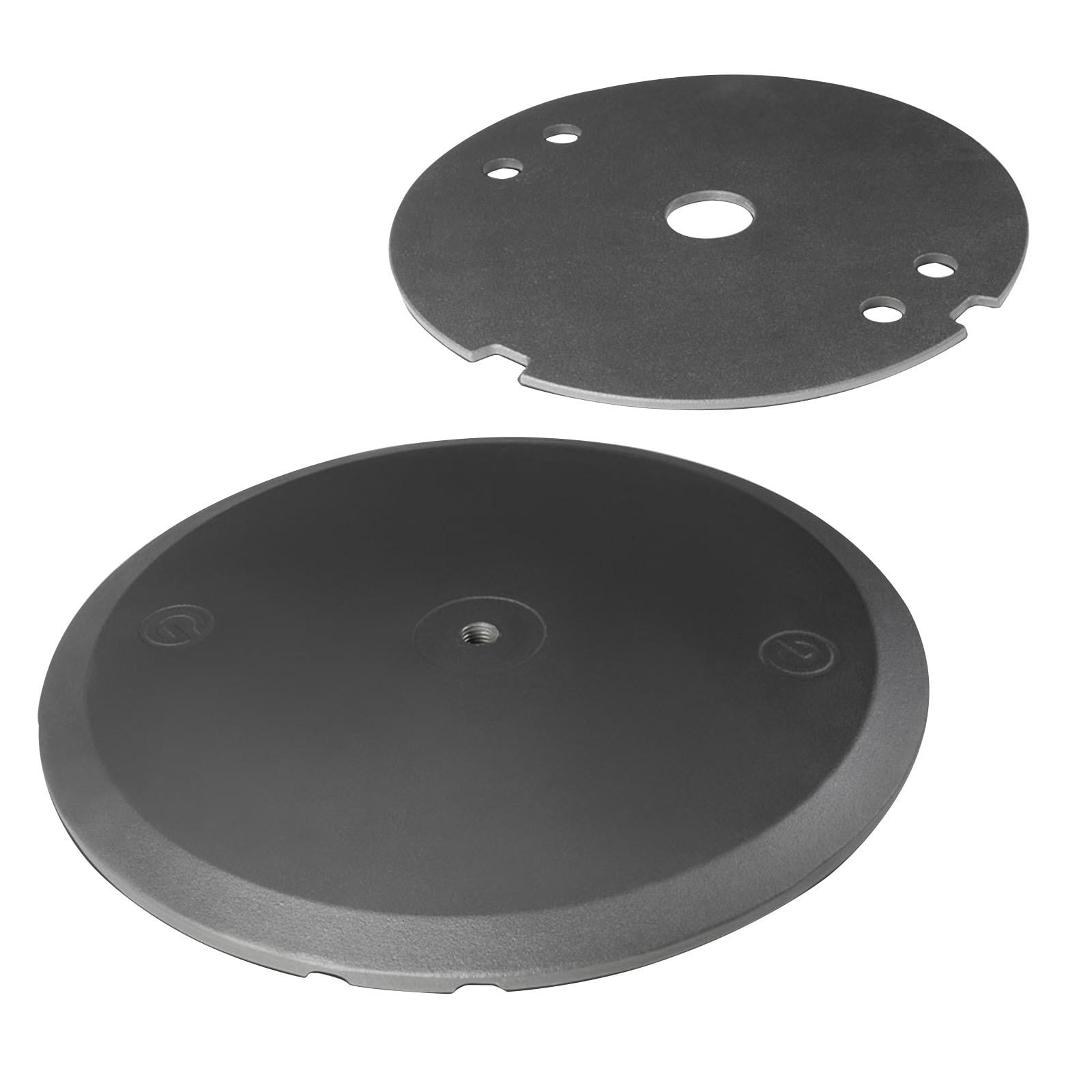 Gravity GWB123SET1B Round Cast Iron Base and Weight Plate Set for M20 ...