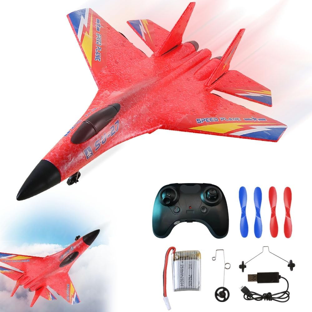 Gravity Glider, Trick 4 Rotor Rc Glider Aircraft Drone LED 2.4g Rc Airplanes for Adults, Remote ...