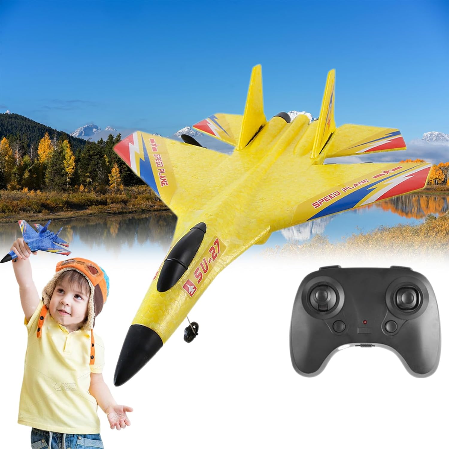 Gravity Gliders Airplane, Durable Gravity Glider Plane, 2.4 Ghz 2 Channels with Automatic ...