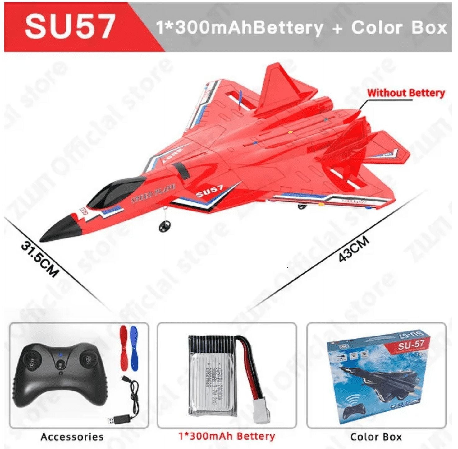 Gravity Gliders Airplane with Lights, 2025 New Su-57 Upgrade RC Plane ...