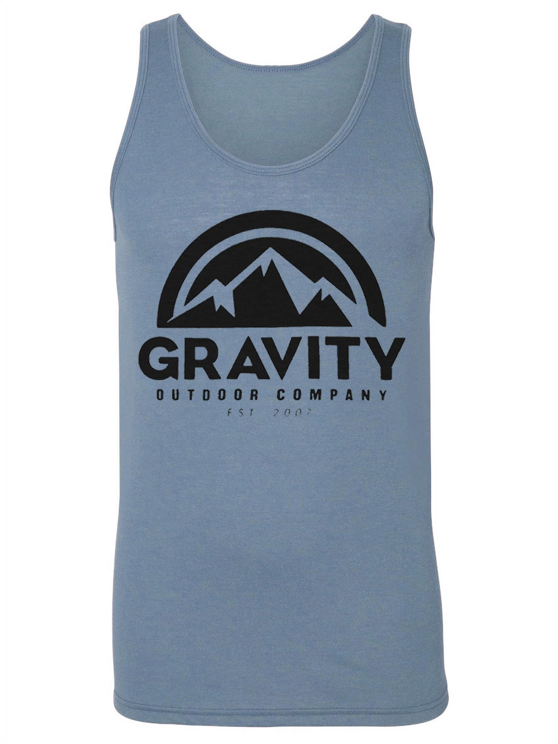 Gravity Outdoor Co. Logo Tri-Blend Tank Top - Black Logo - Athletic ...