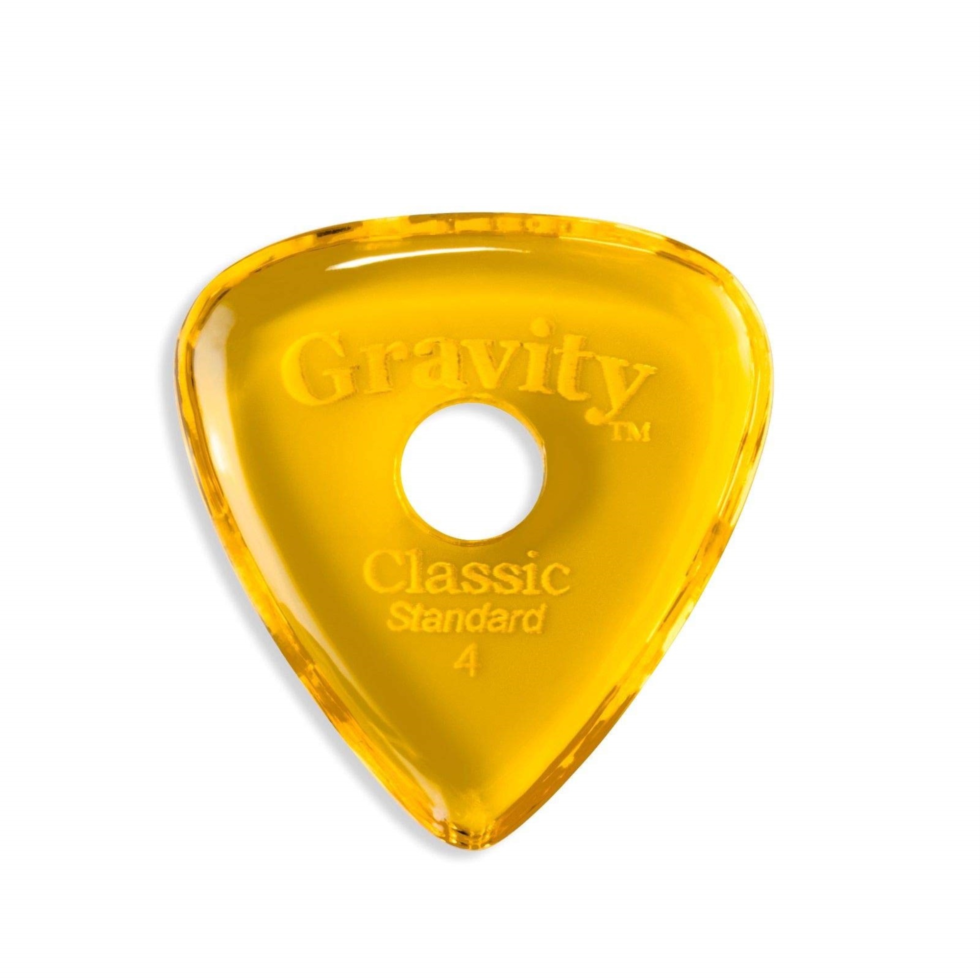 Gravity Picks Classic - Standard Size, 4 Millimeter, W Round-Hole Grip ...