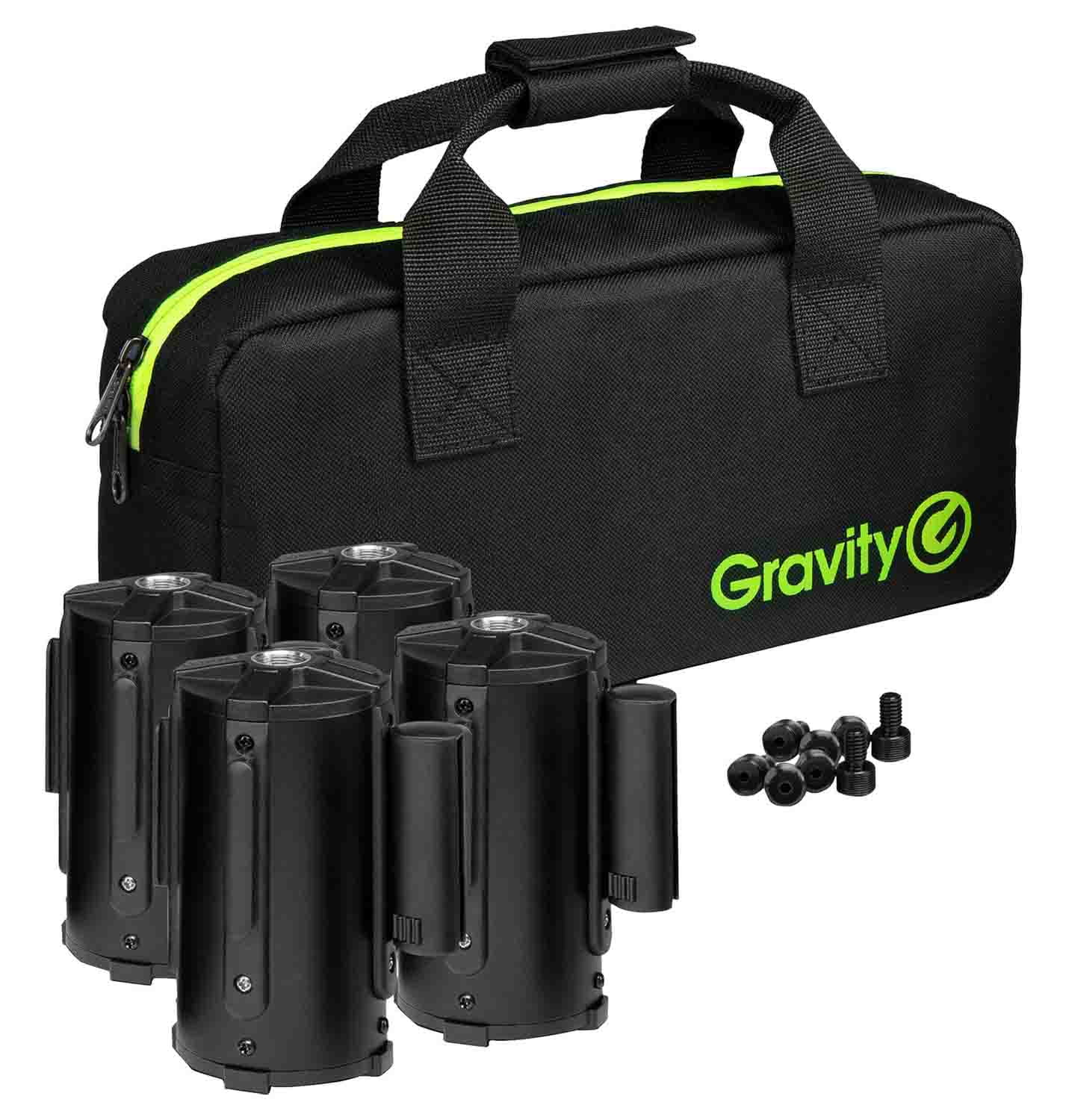 Gravity SA BELT 1 B SET 1, 4 Retractable Crowd Barrier Cassettes for ...