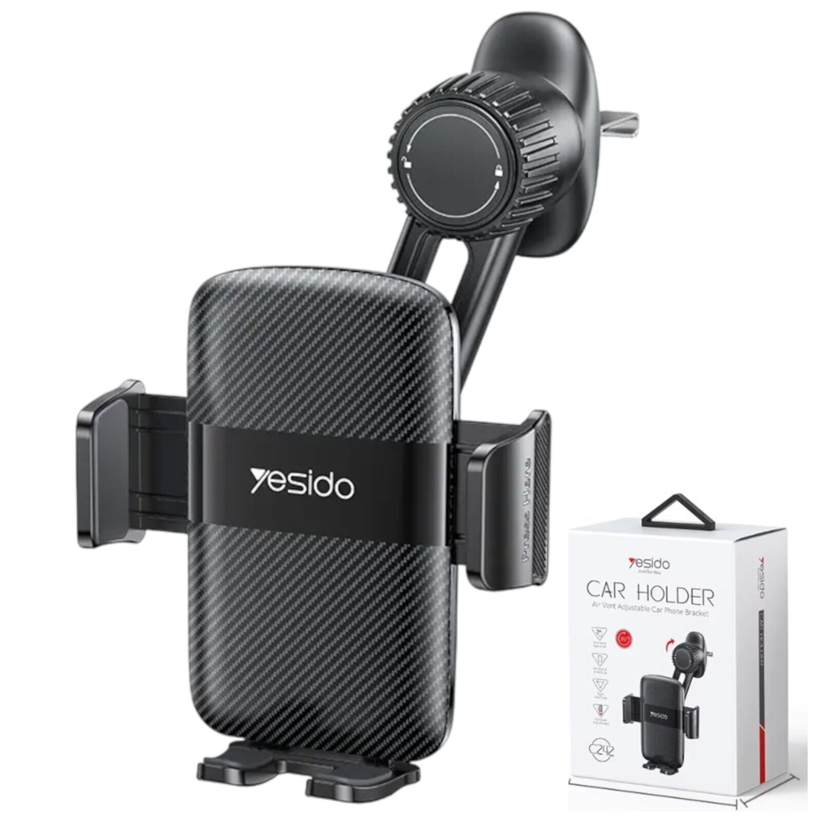 Gravity Sensor Car Phone Holder Air Vent Mount Cradle -A - Walmart.com