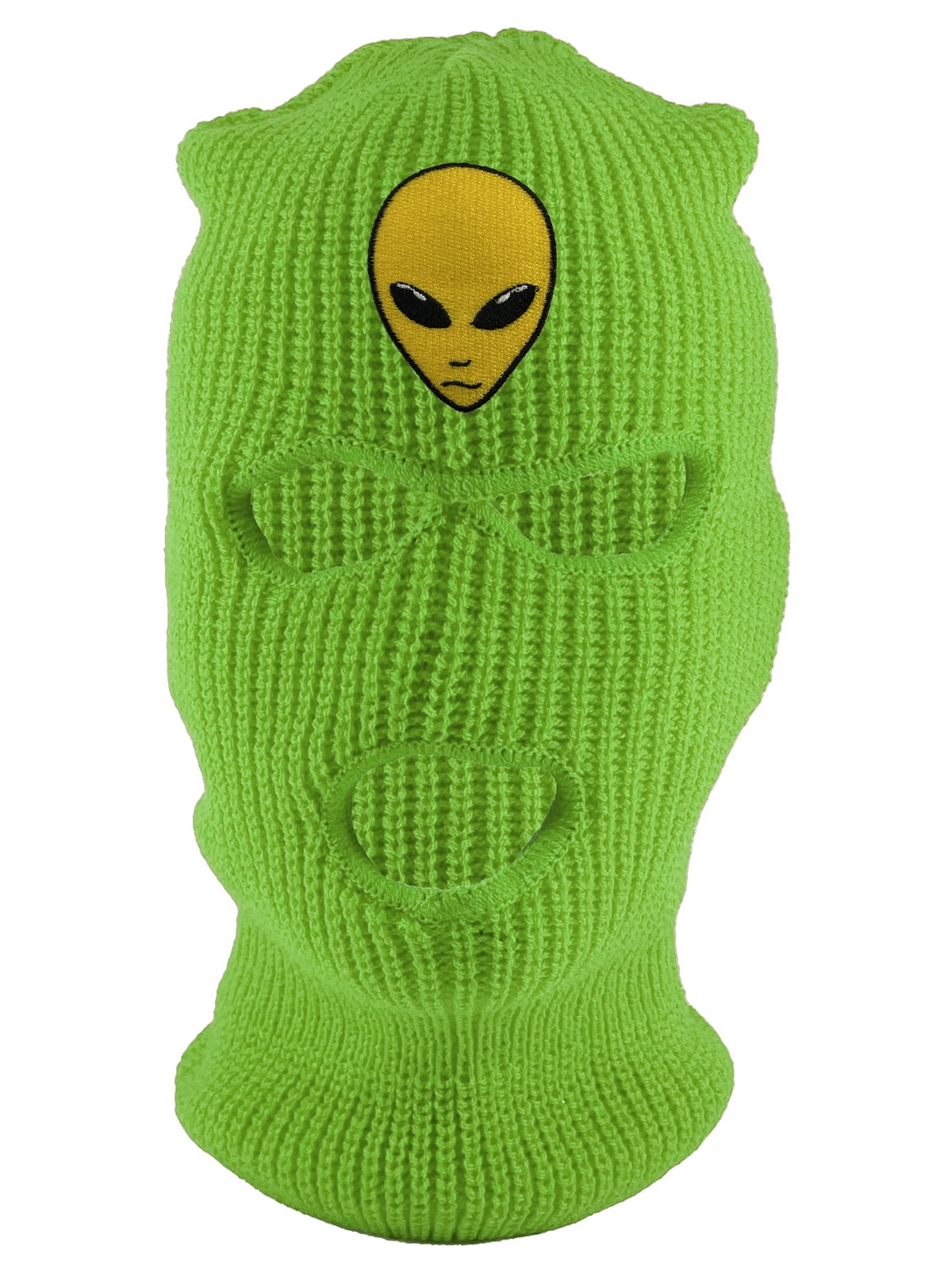 Gravity Threads Alien Head 3-Hole Ski Mask - Neon Green - Walmart.com