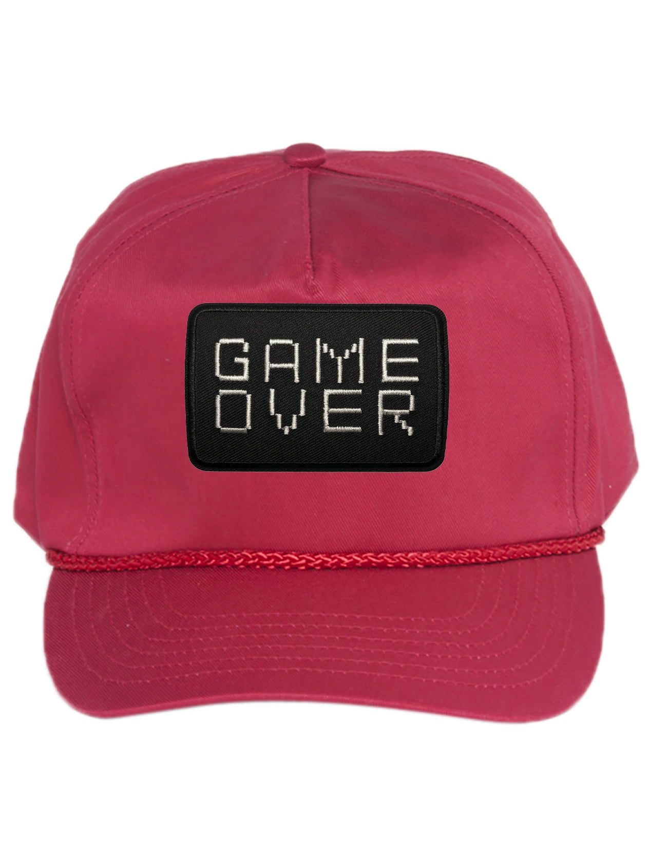 Gravity Threads Game Over Patch Cotton Twill Cap - Maroon - Walmart.com