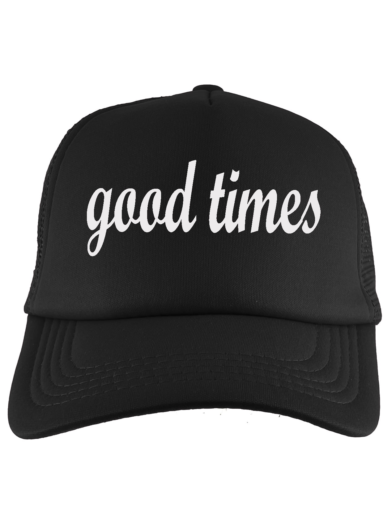 Gravity Threads Good Times Adjustable Trucker Hat - Black - Walmart.com