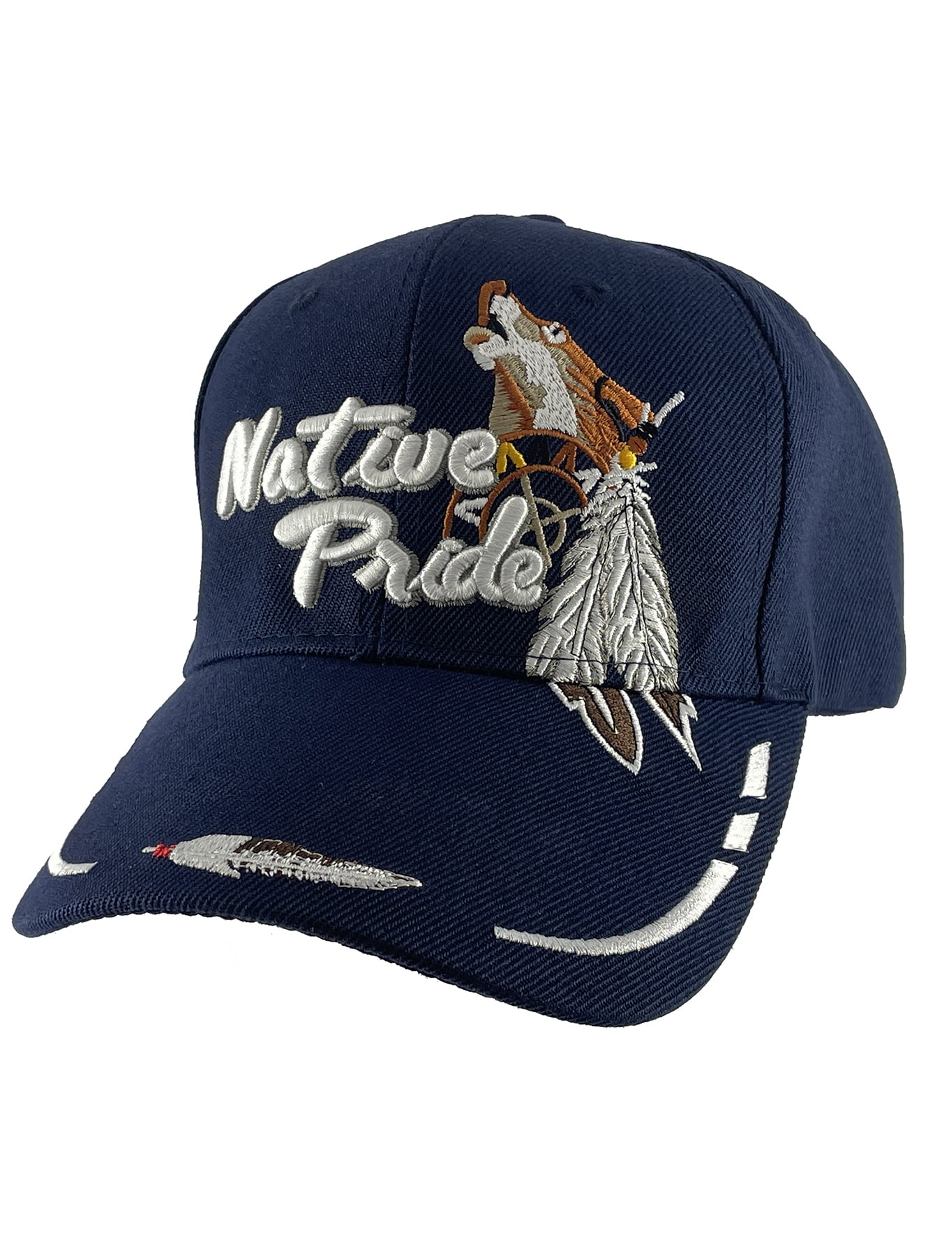 Gravity Threads Native Pride Adjustable Baseball Hat - Howling Wolf ...