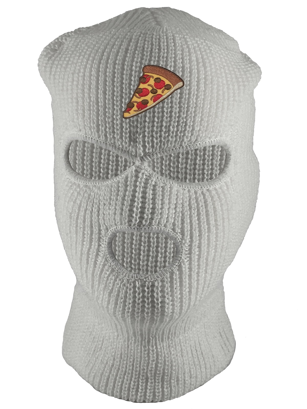 Gravity Threads Pizza Slice Patch 3-Hole Ski Mask - White - Walmart.com