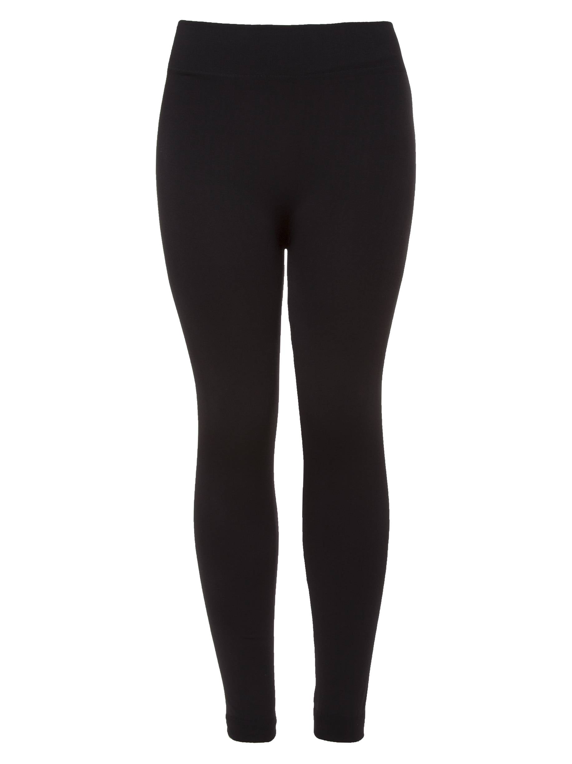 Gravity Threads Seamless Fleece Leggings, Black - Walmart.com