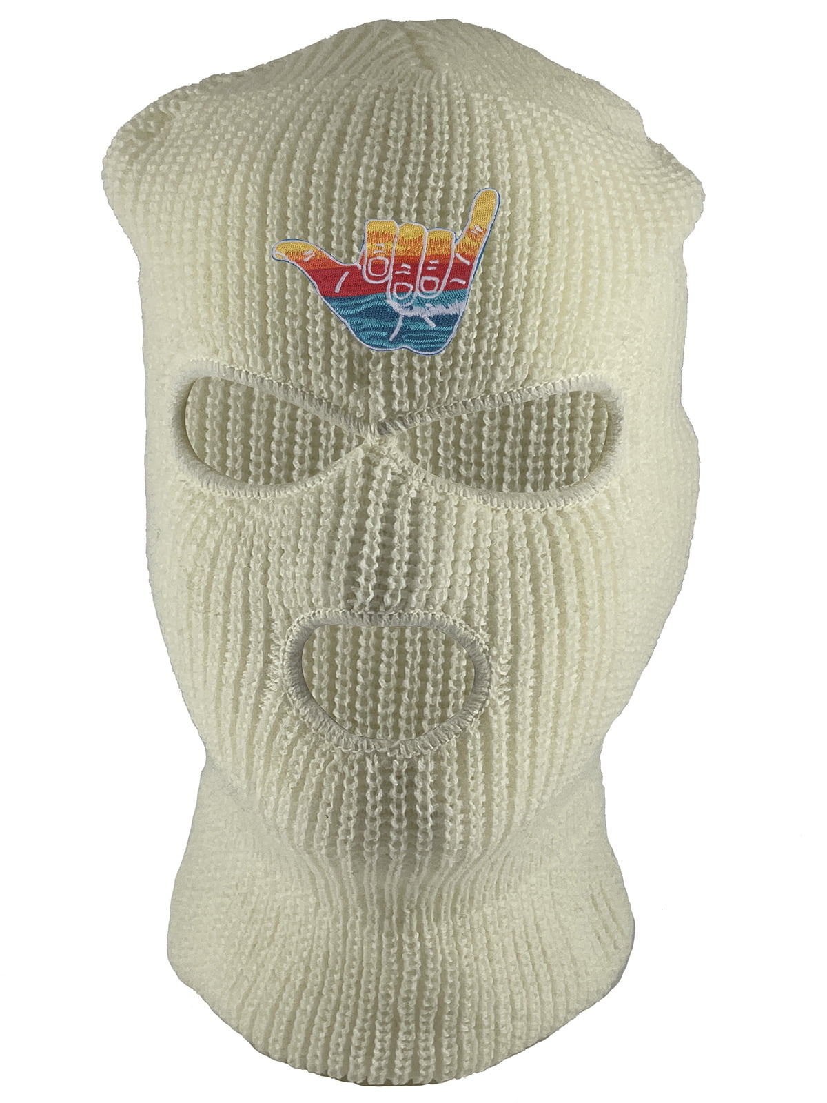 Gravity Threads Shaka 3-Hole Ski Mask - White - Walmart.com