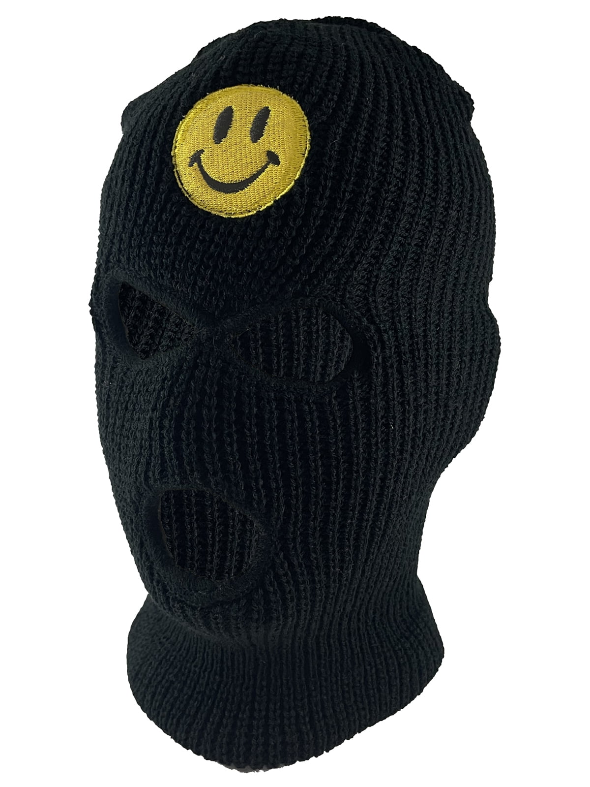 Gravity Threads Smile Face 3-Hole Ski Mask - Smile - Black - Walmart.com