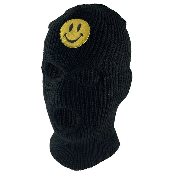 Gravity Threads Smile Face 3-Hole Ski Mask - Smile - Black - Walmart.com